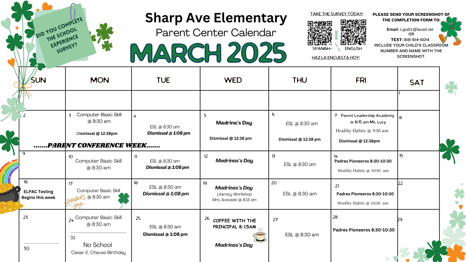 Resources – Parents – Sharp Avenue Elementary