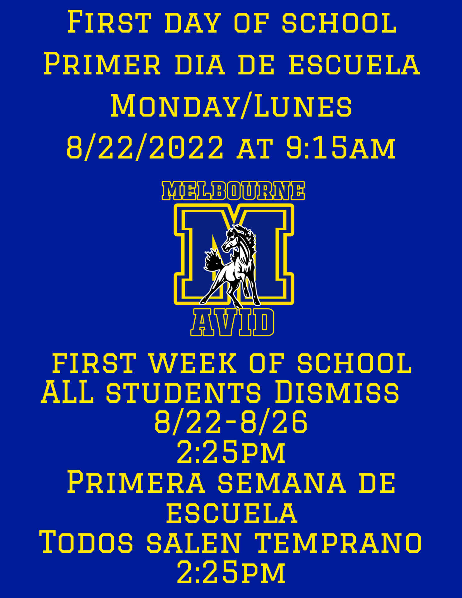 First Week of School ~ Primera Semana de Escuela – First Day of School ...