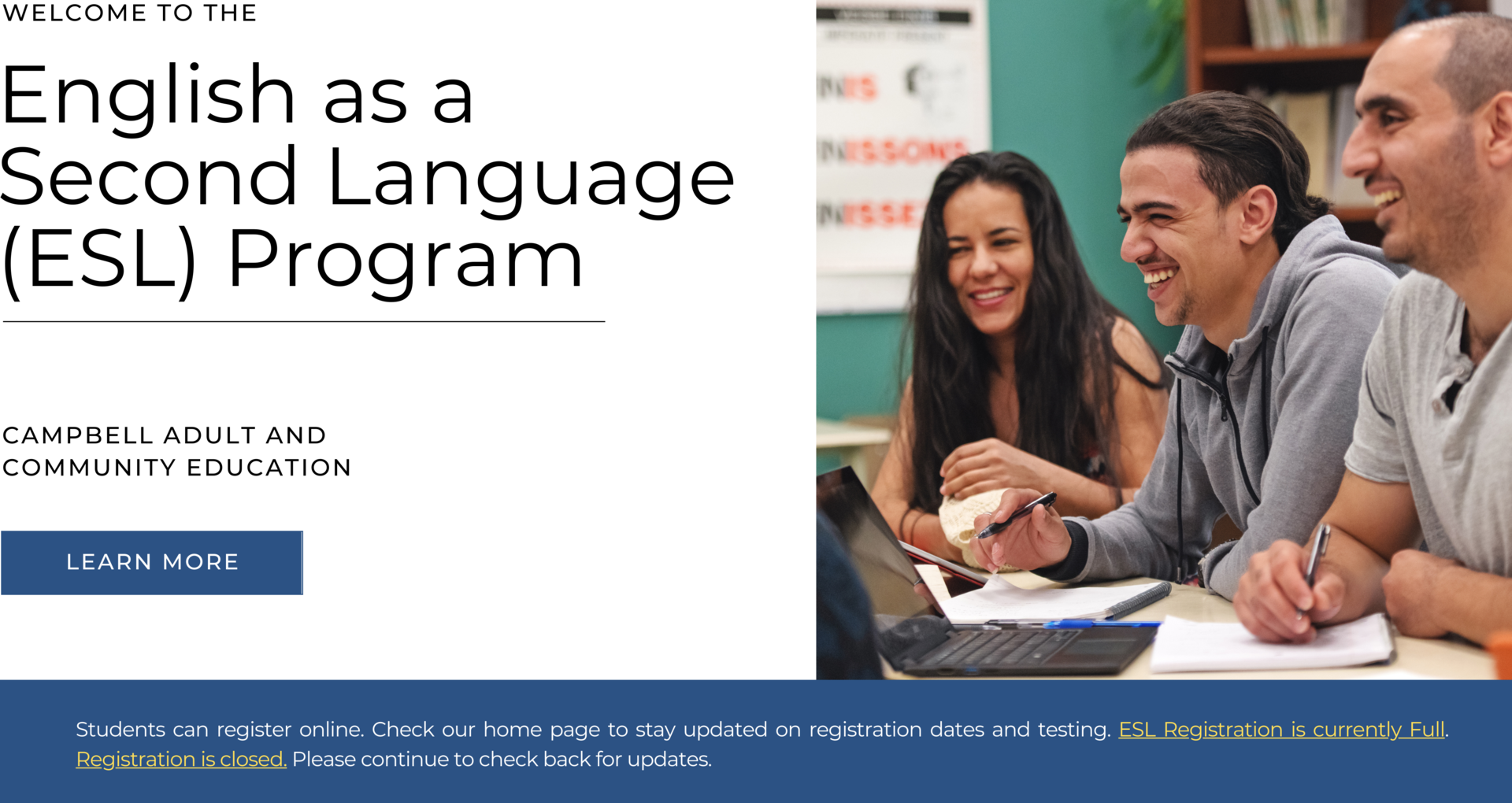 ESL Overview - Classes - Campbell Adult and Community Education
