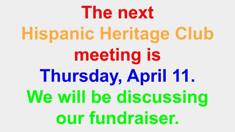 Hispanic Heritage Club – Clubs & Activities – Dobyns-Bennett High School