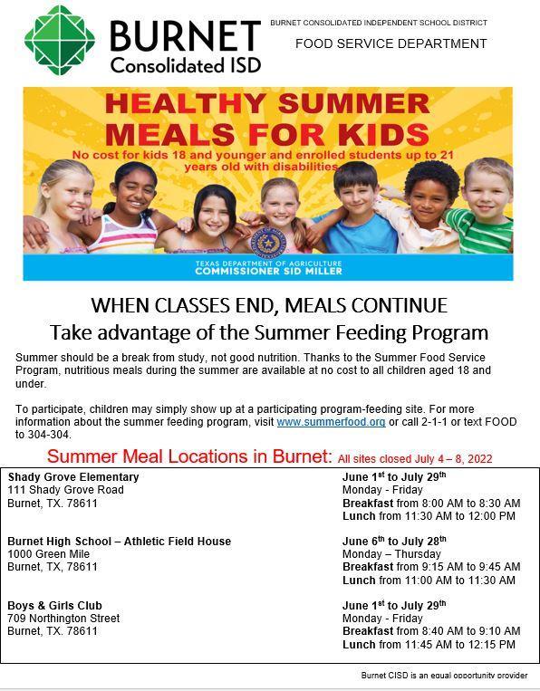 Food Service – Food Services – Burnet Consolidated ISD