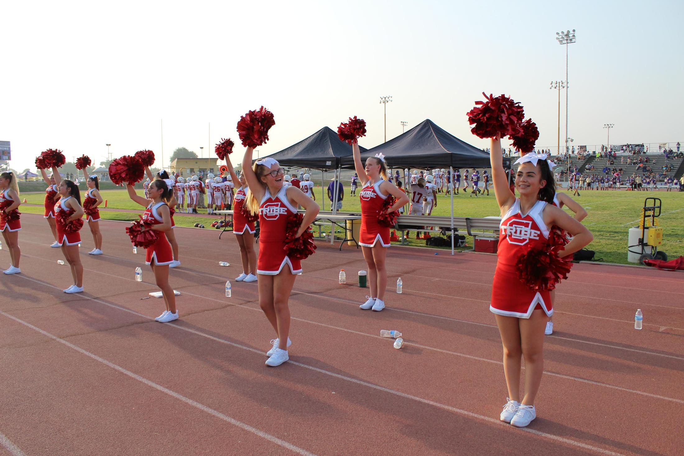 JV Cheerleaders at Lemoore, August 24, 2018 – CUHS Videos & Photos ...