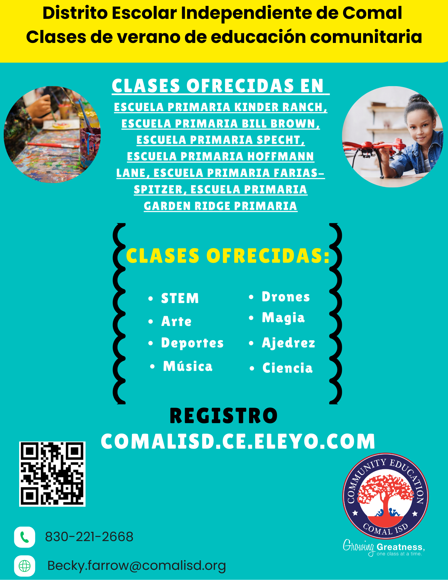 Community Education - Departments - Comal Independent School District