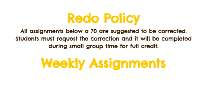 Assignments and Redo Policy – Brittany Clinton – Christiana Elementary ...