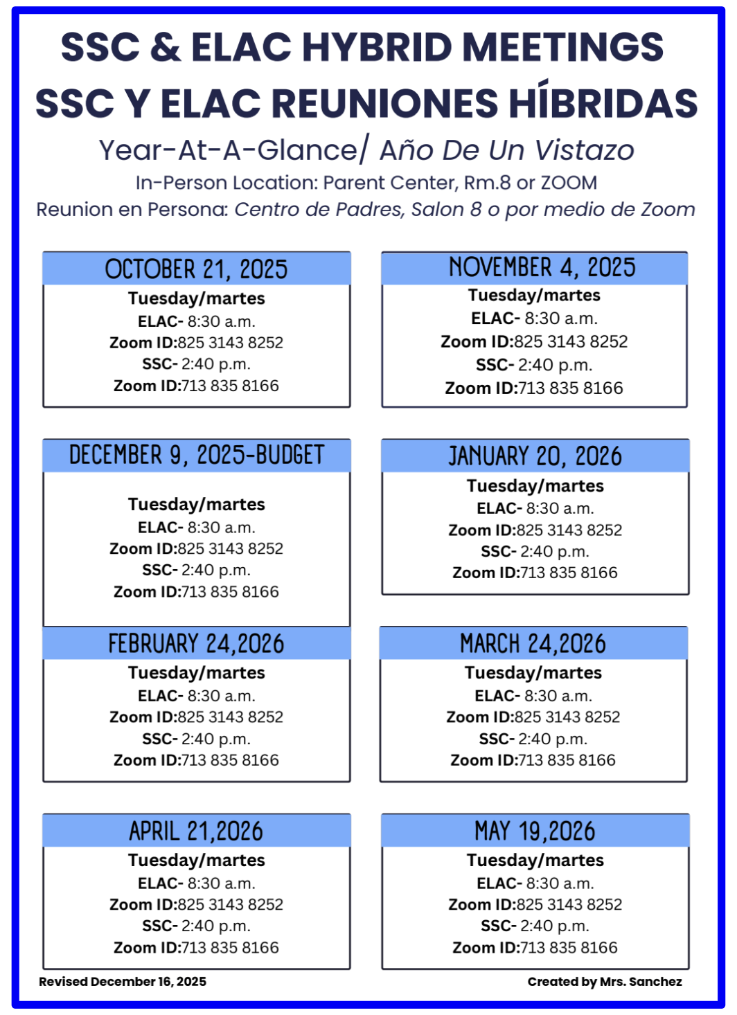 English Learner Advisory Committee (ELAC) – Organizations – Amestoy ...