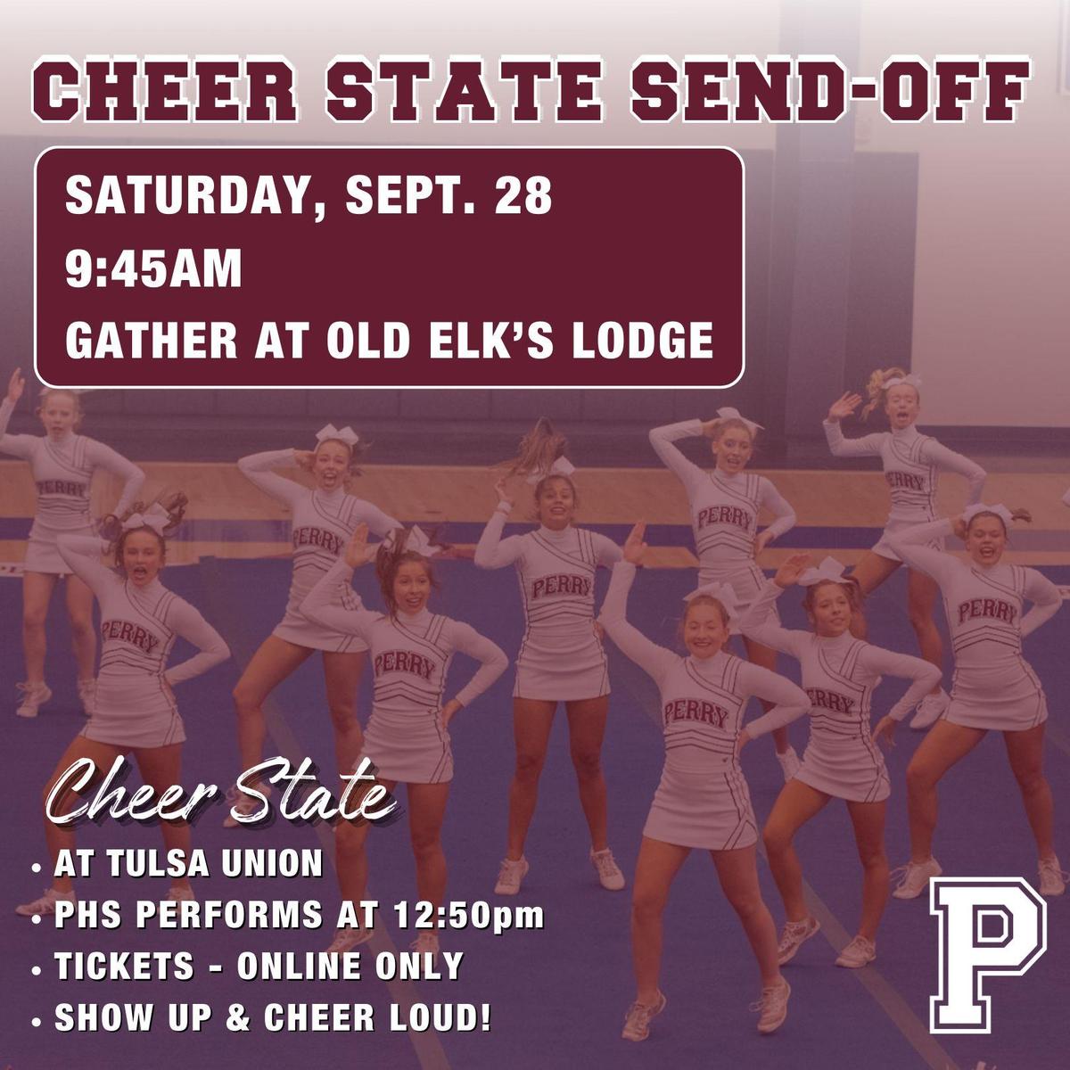CHEER STATE SEND-OFF | Perry Public Schools