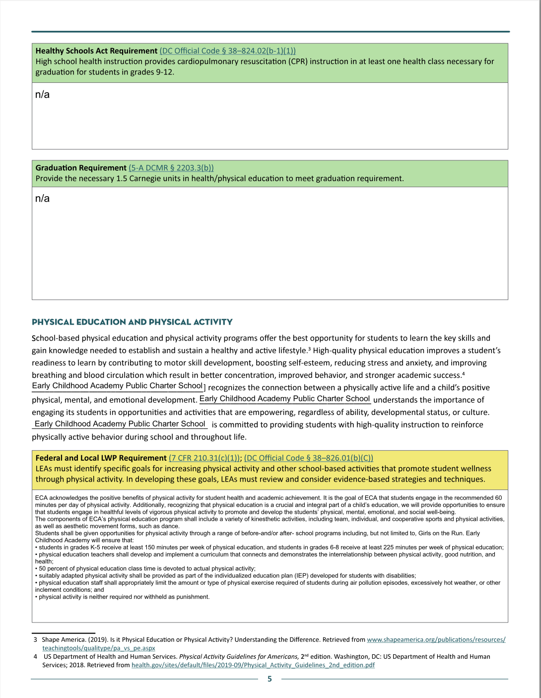 ECA Local Wellness Policy – Local Wellness Policy – Early Childhood ...
