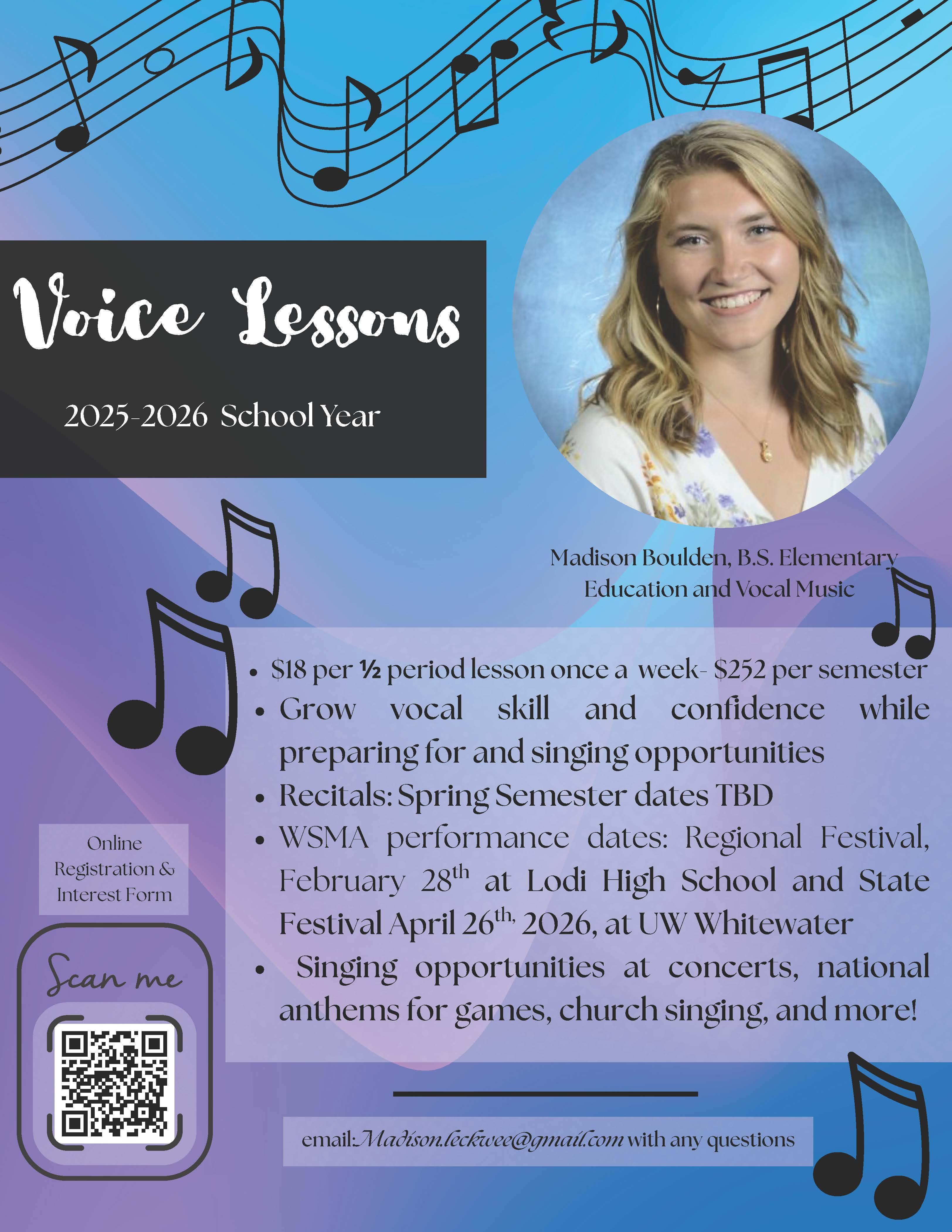 Vocal Music Lessons – Vocal Music – Lakeside Lutheran High School