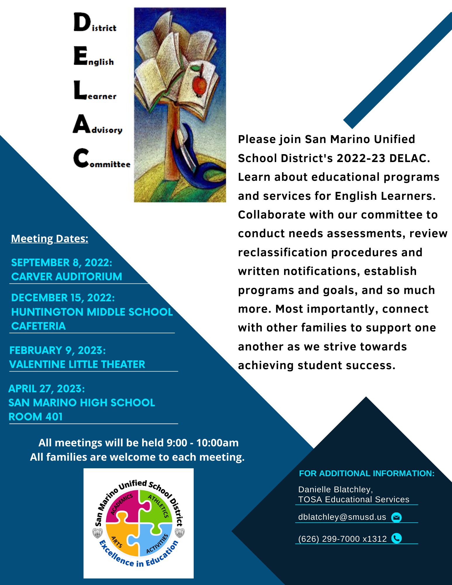District English Learner Advisory Committee (DELAC) & English Learner ...