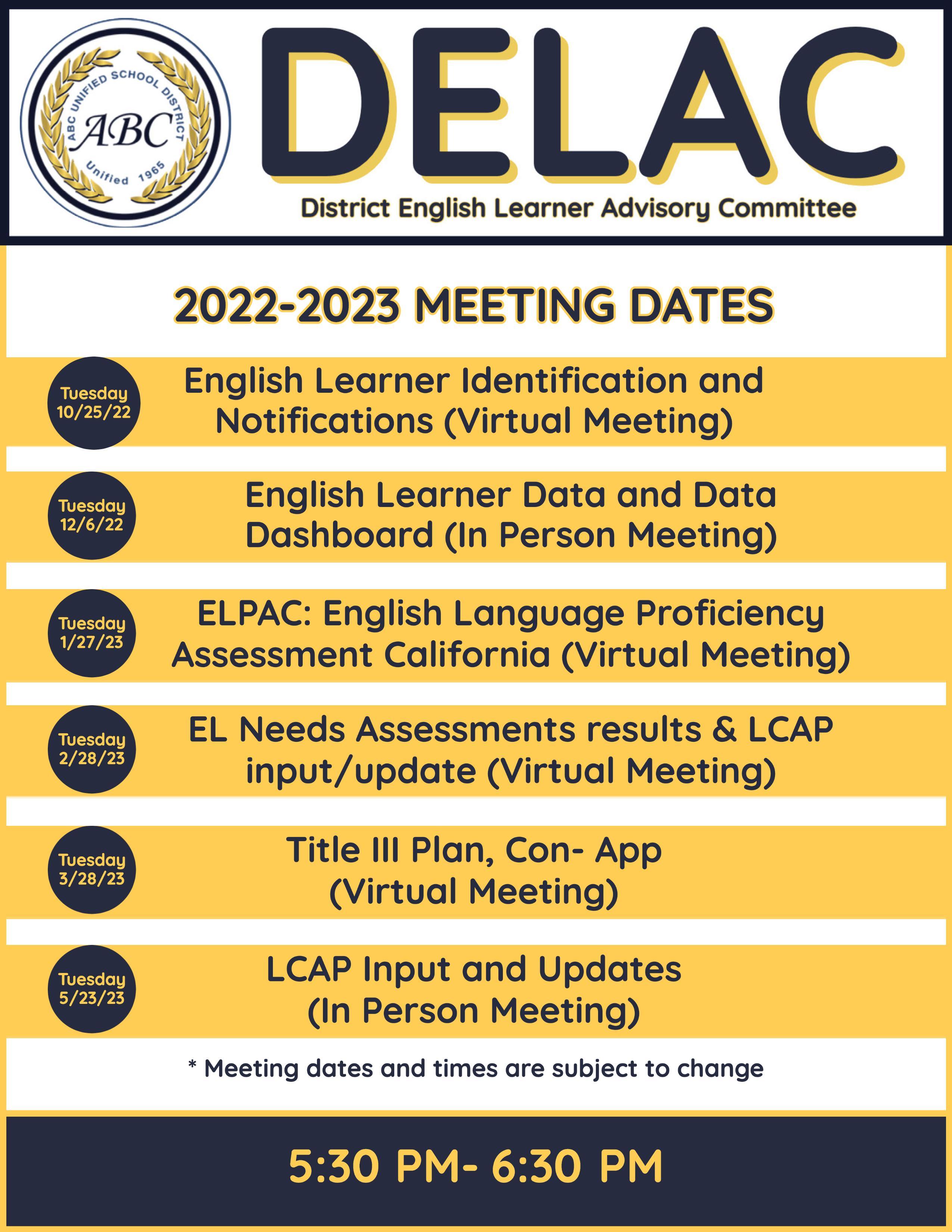 DELAC (District English Learner Advisory Council) – DELAC (District ...