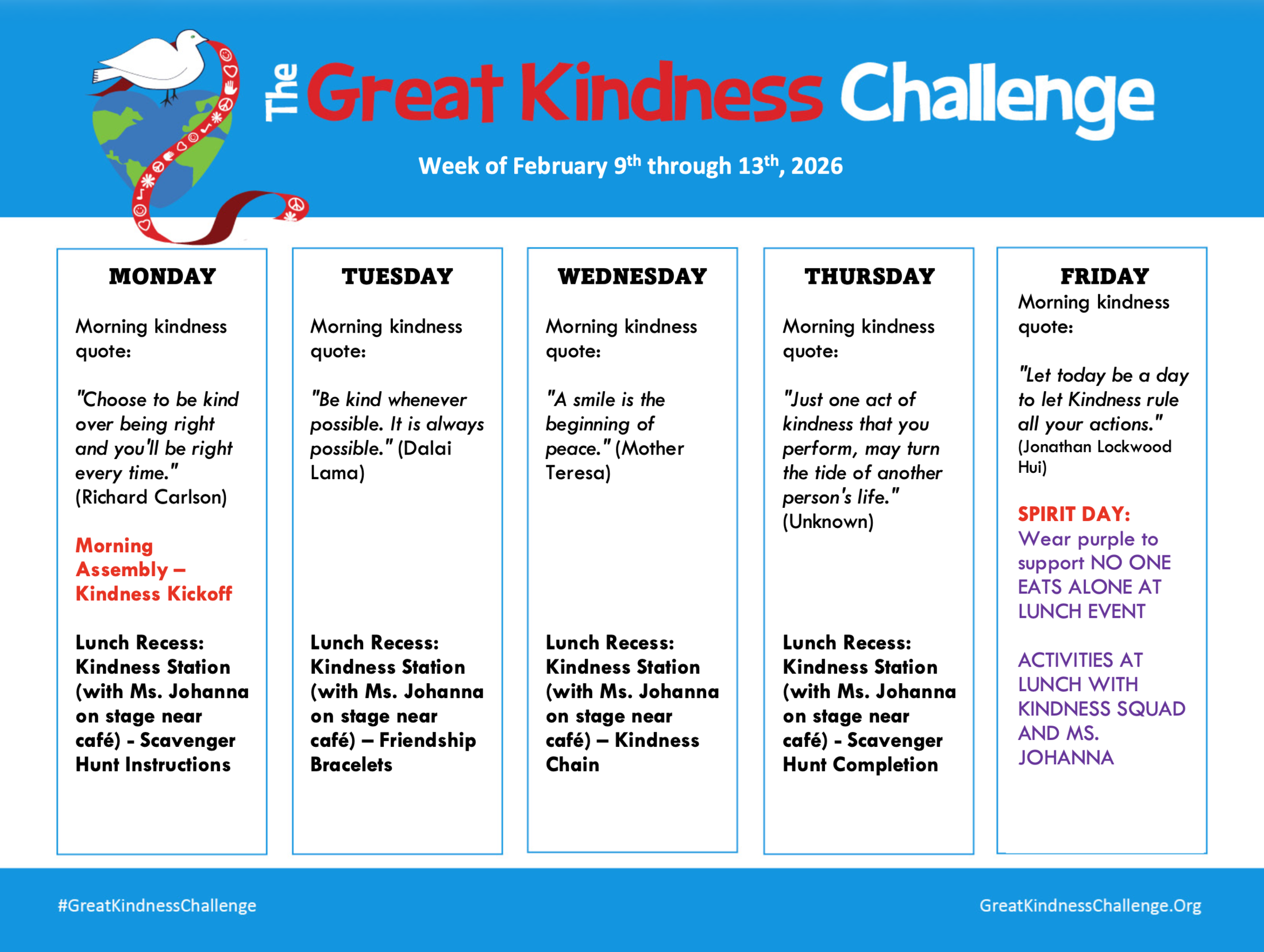 Kindness Week – POWW Events – Welby Way Charter Elementary and Gifted ...