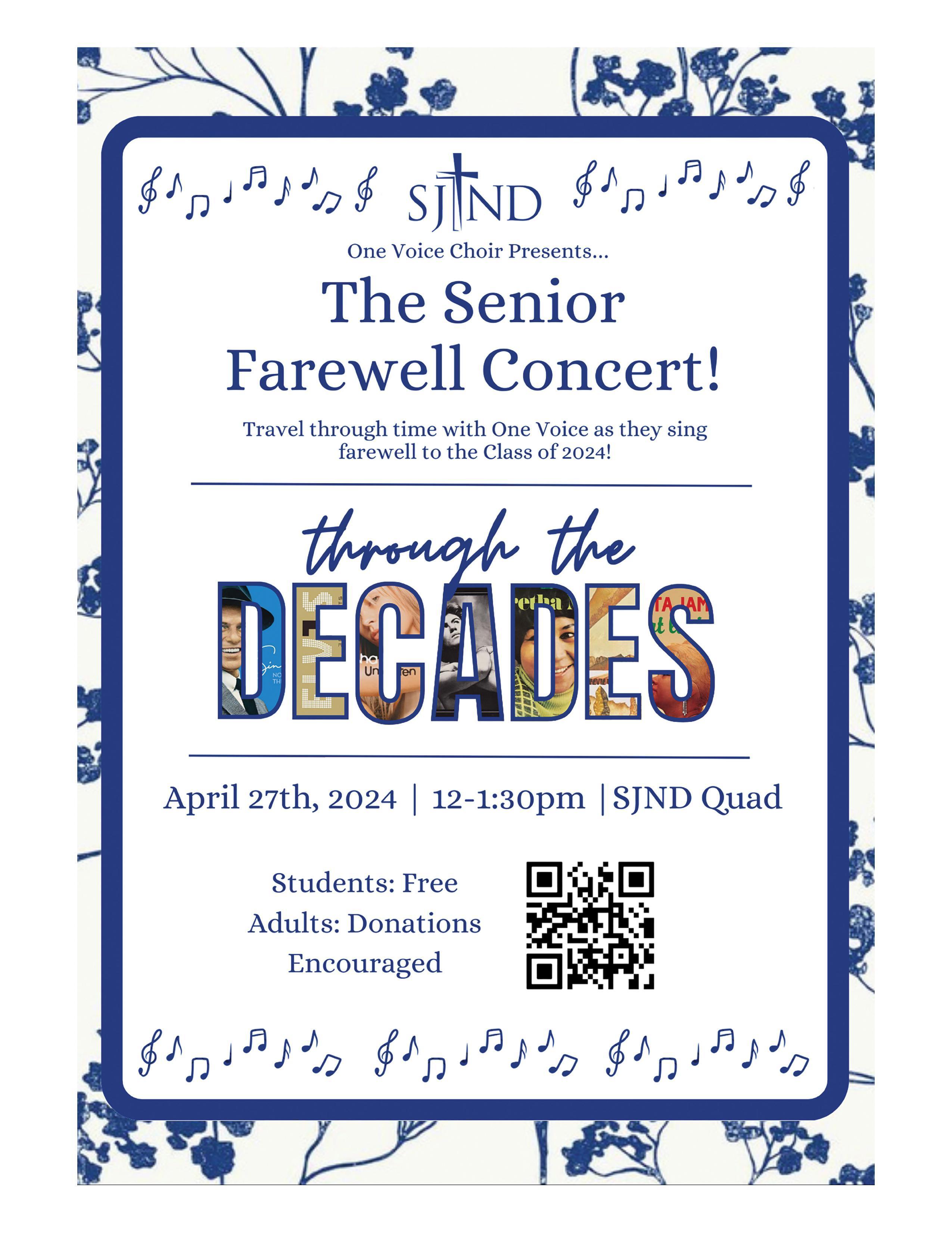 SJND Senior Farewell Concert | Assumption School