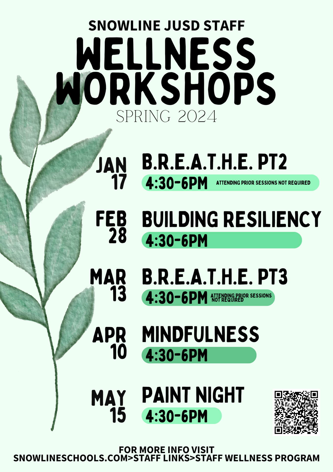 Staff Wellness Program – Resources – Snowline Joint Unified School District