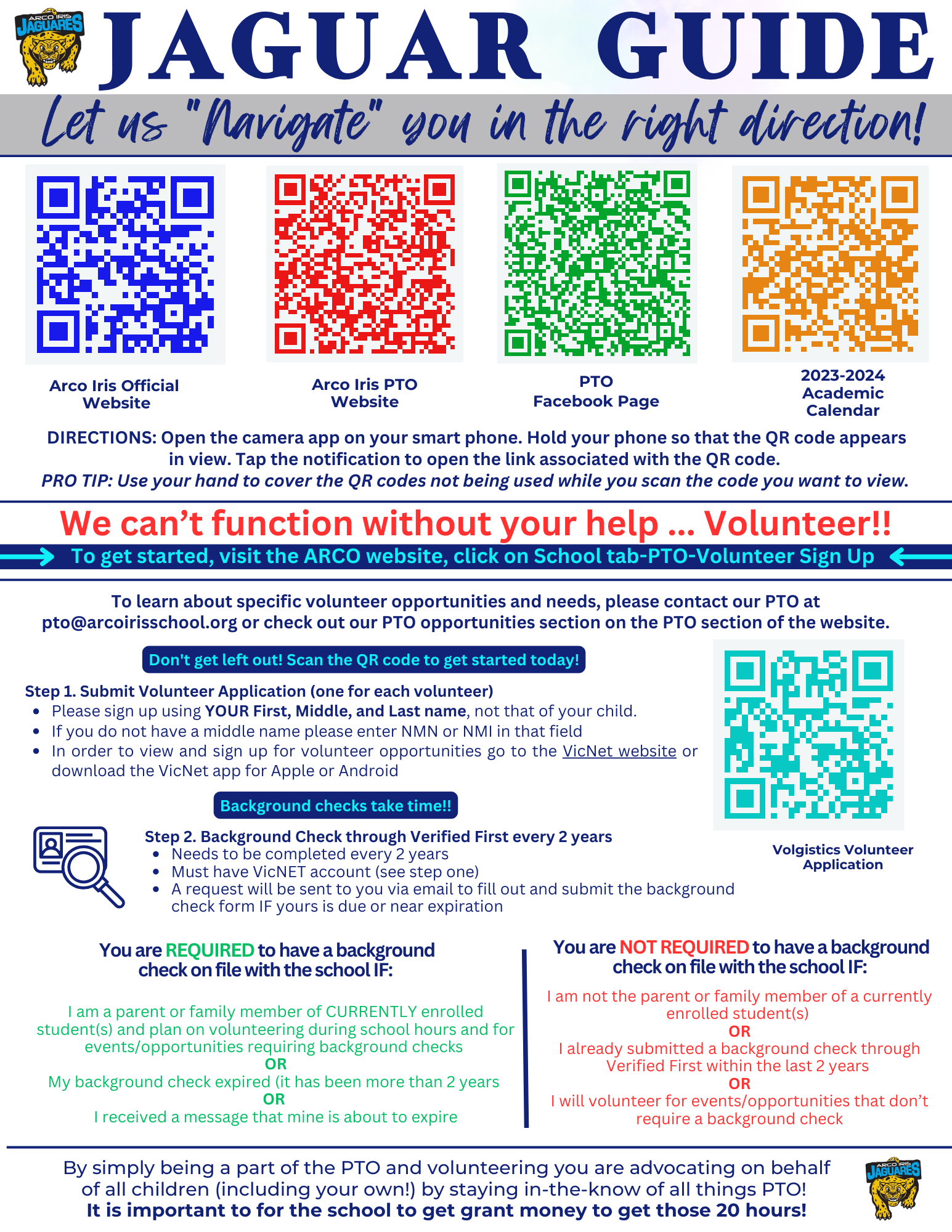 Upcoming PTO Events - PTO - Arco Iris Spanish Immersion School