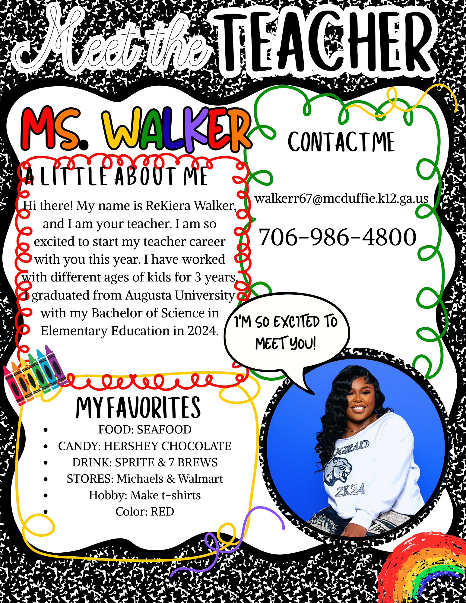 Meet the Teacher – Ms. ReKiera Walker – Maxwell Elementary School
