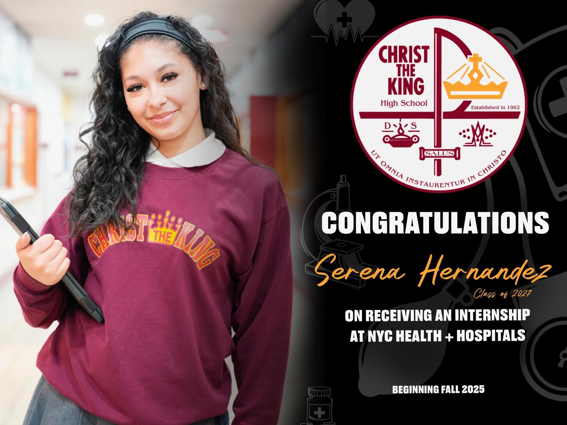 Meet Our Medical Gateway Interns – Specialized Programs – Christ The King High School