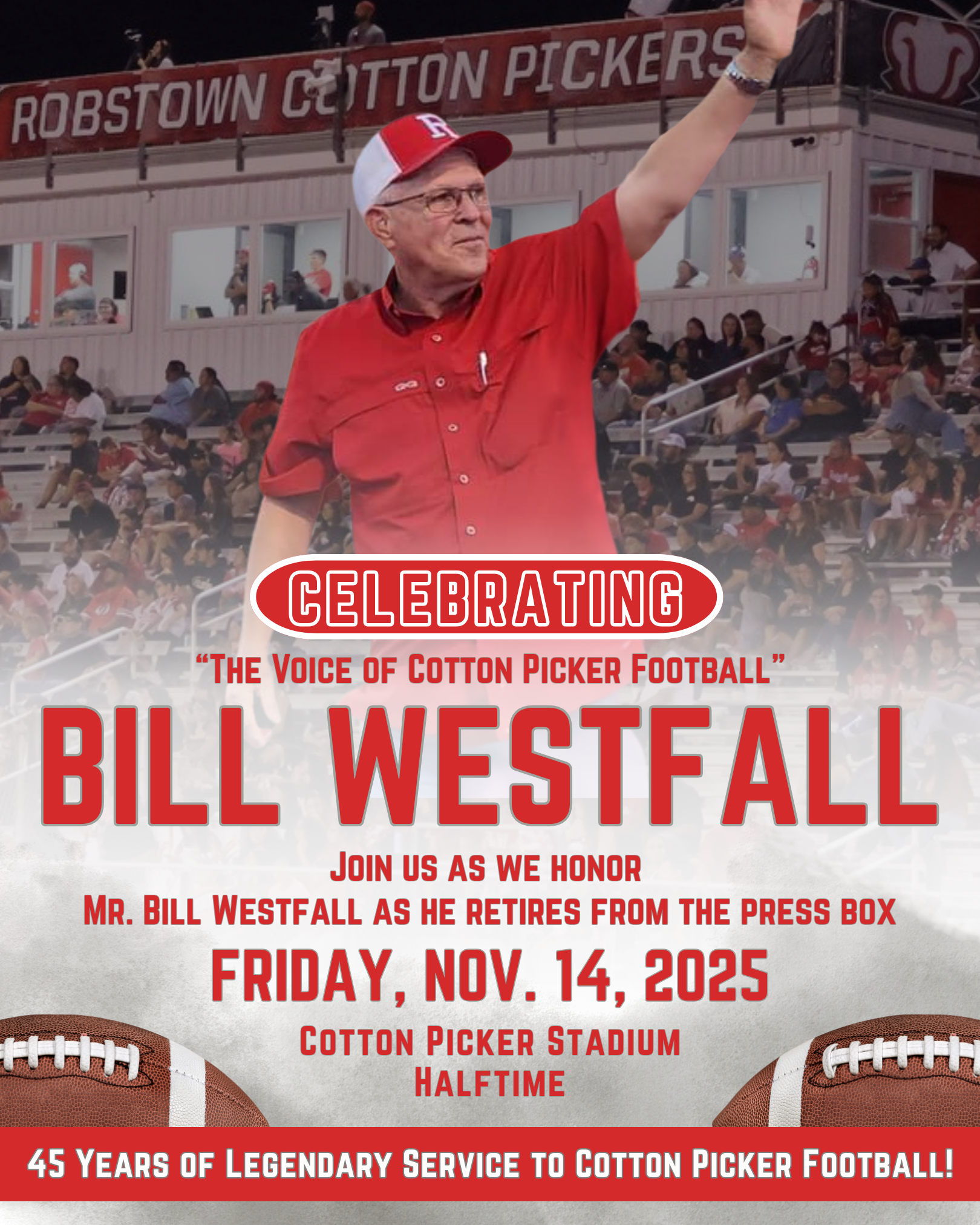 Celebrating “The Voice of Cotton Picker Football” – Honoring Mr. Bill ...