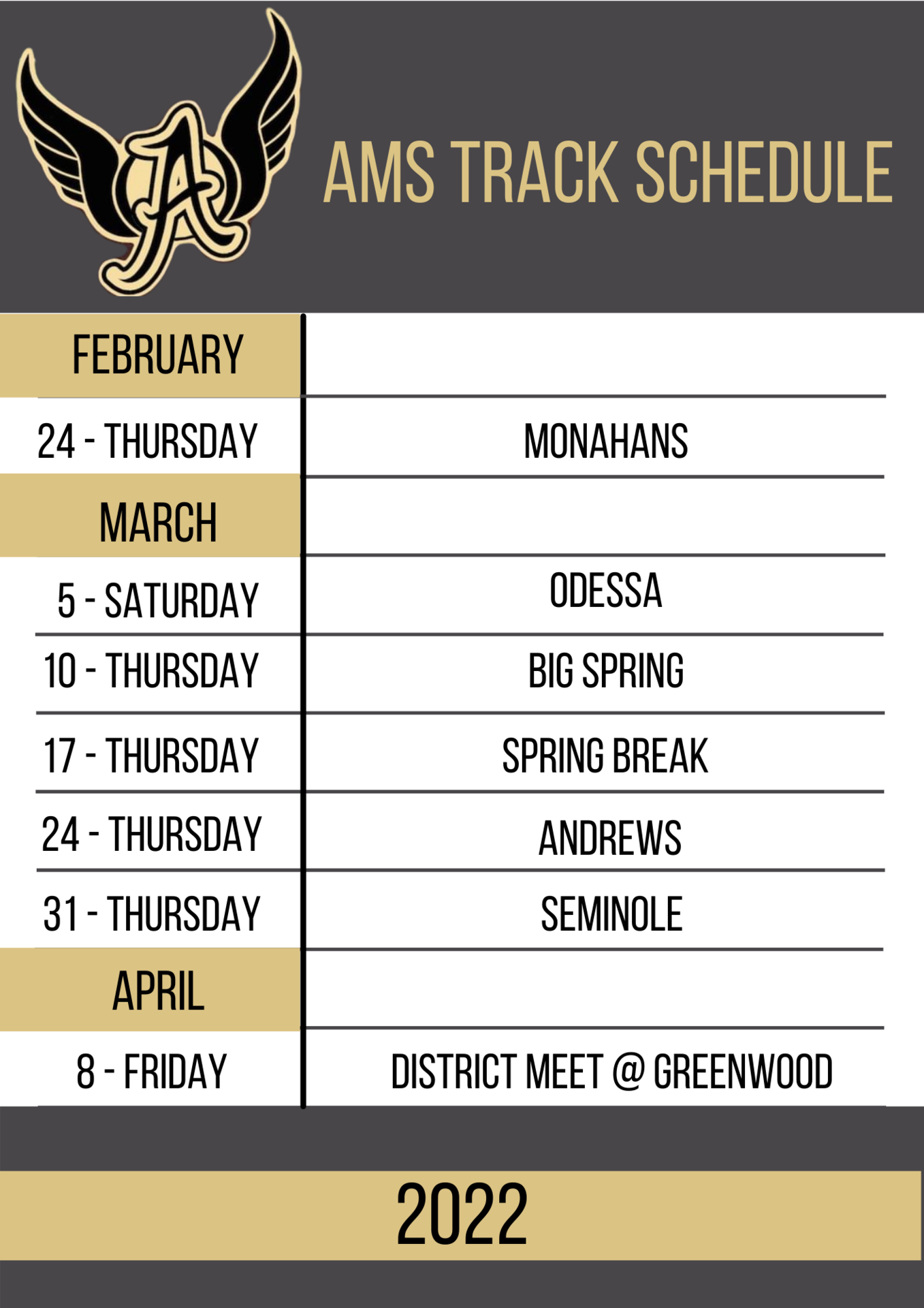 Track & Field – Athletics – Andrews Middle School