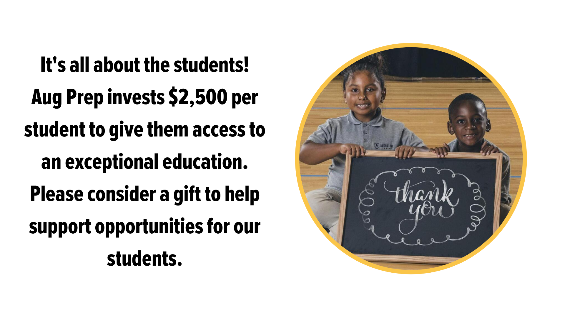 Support Us – Support Us – Augustine Prep