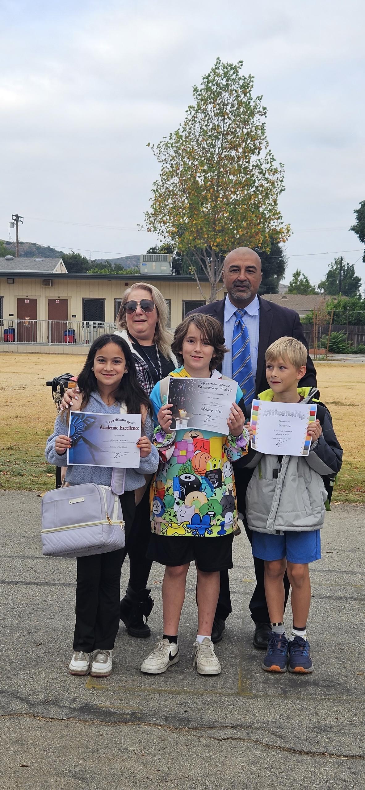 October Award Assembly – Students – Apperson Street Elementary