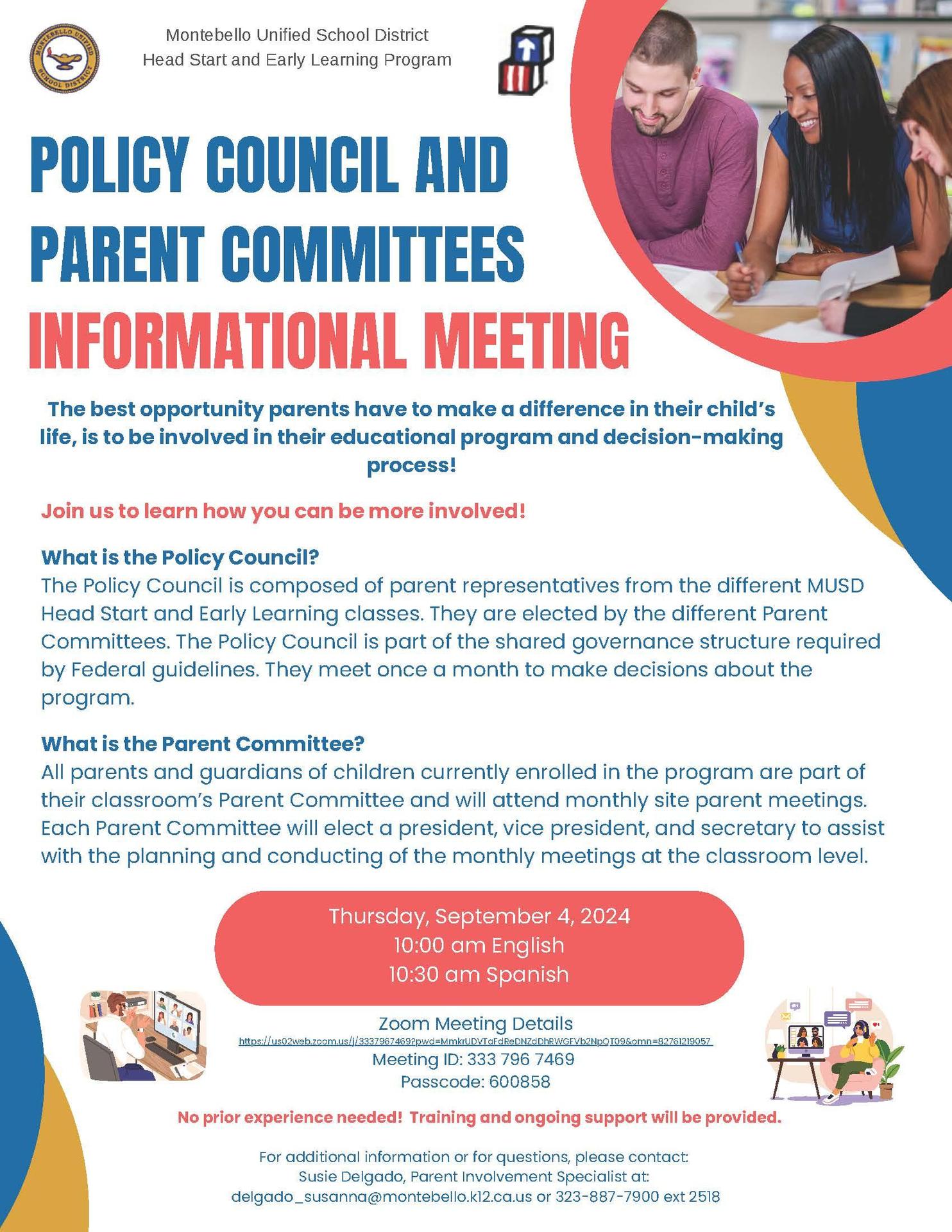 Parent Participation Calendar and Parent Events – Parents – Head Start ...