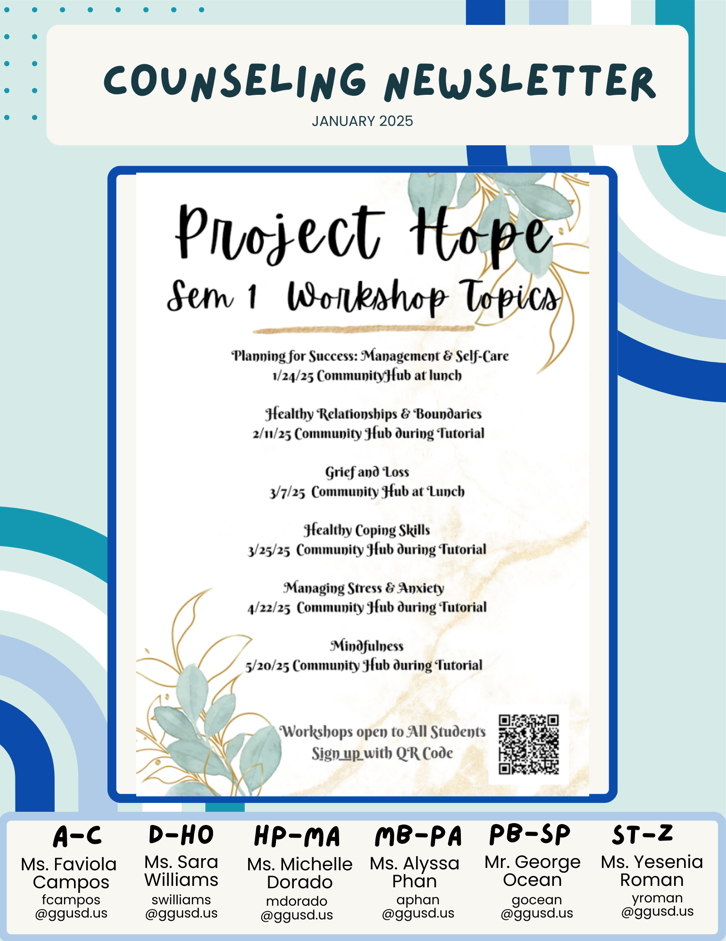 Counseling Newsletter – Guidance – Pacifica High School