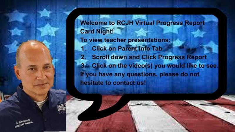RCJH Virtual Progress Report Card Night | Rafael Cantu Jr. High School