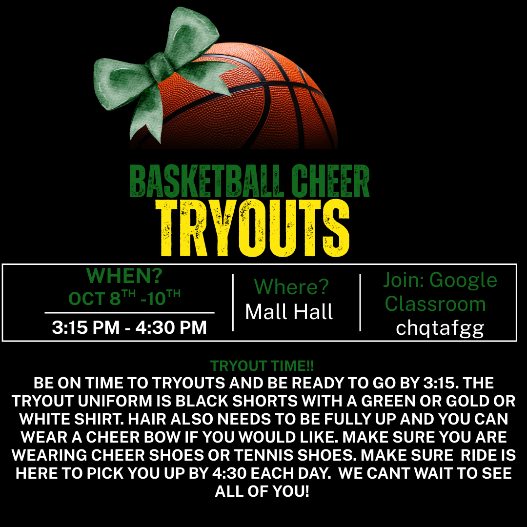 Basketball Cheer Tryouts | Greenbrier High School