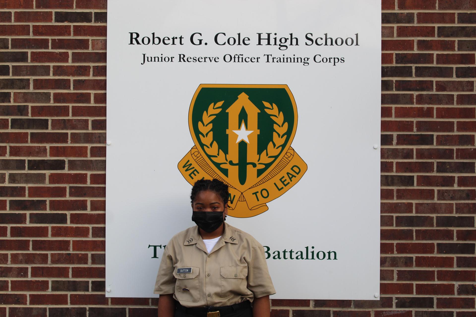 Cadet of the Month – LCDC – Robert G. Cole Middle and High School