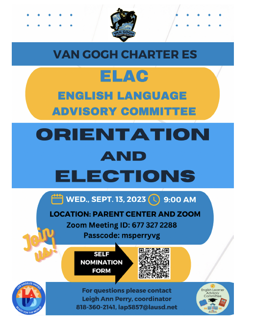 School Site Council/ELAC – For Parents – Van Gogh Charter