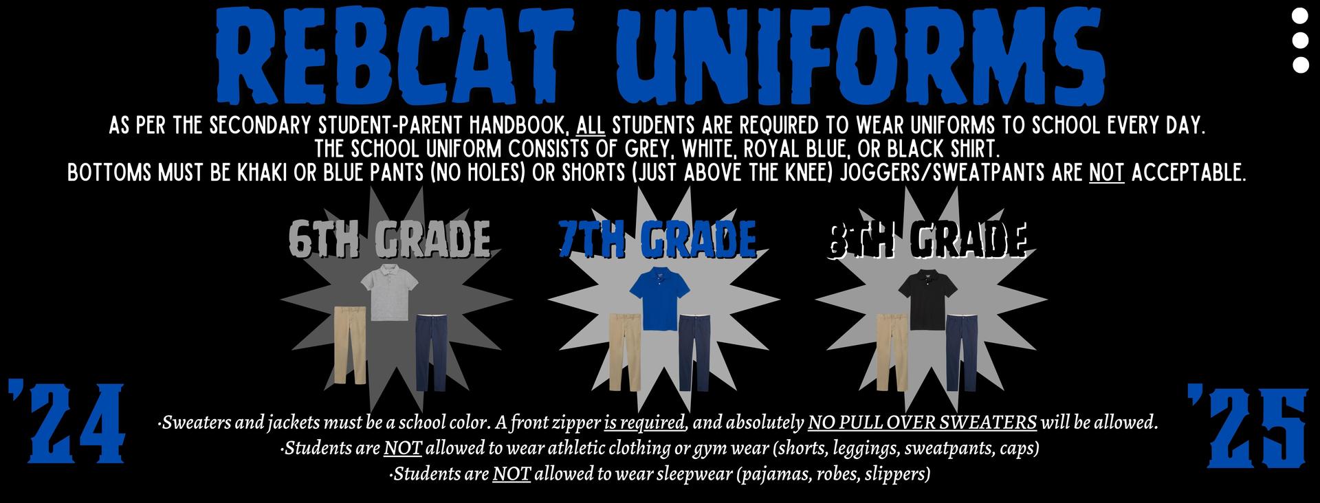 2024 - 2025 SMS Uniform Policy – Parents – South Middle School