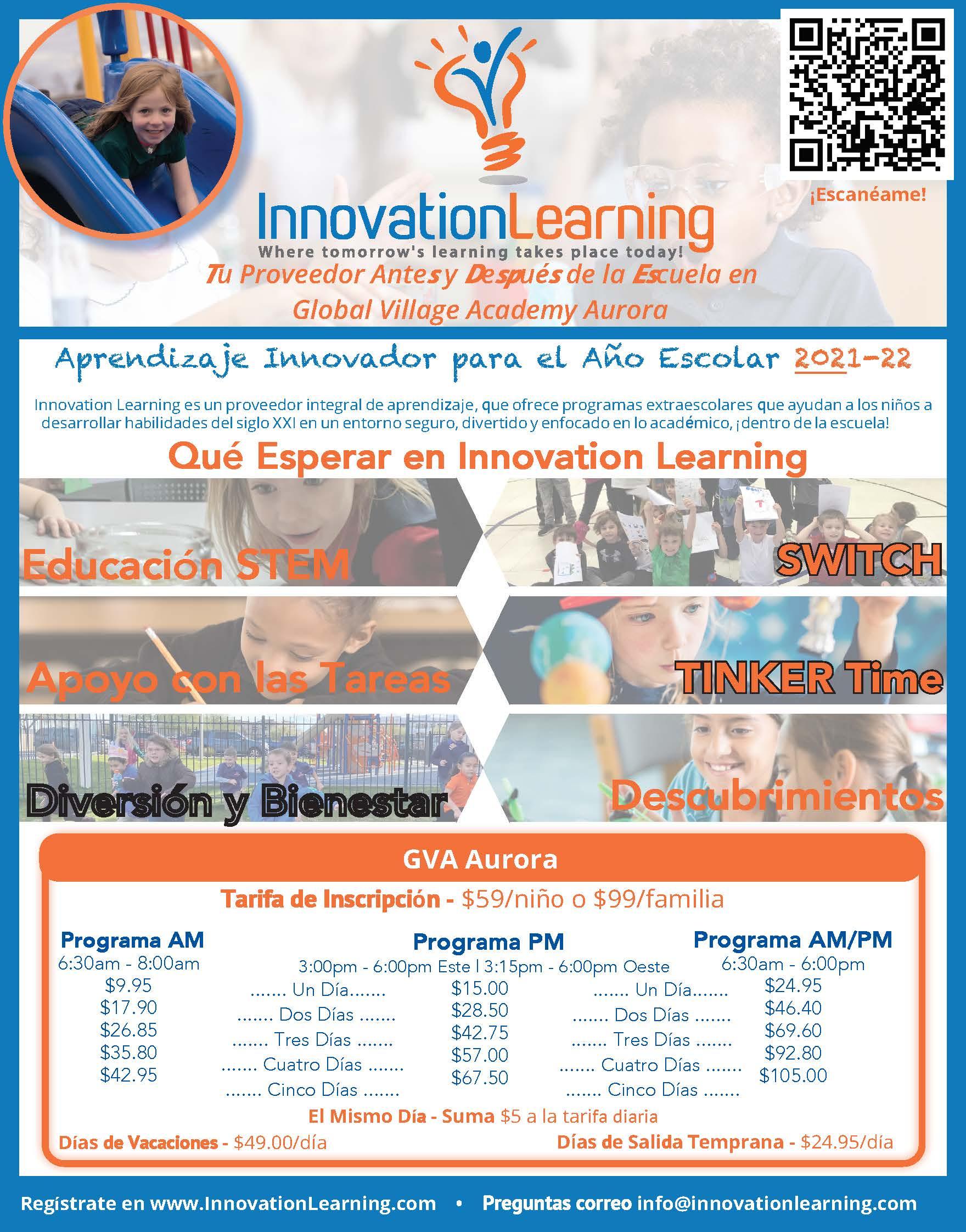 Innovation Learning at GVA Aurora – Before and After Care – Global ...