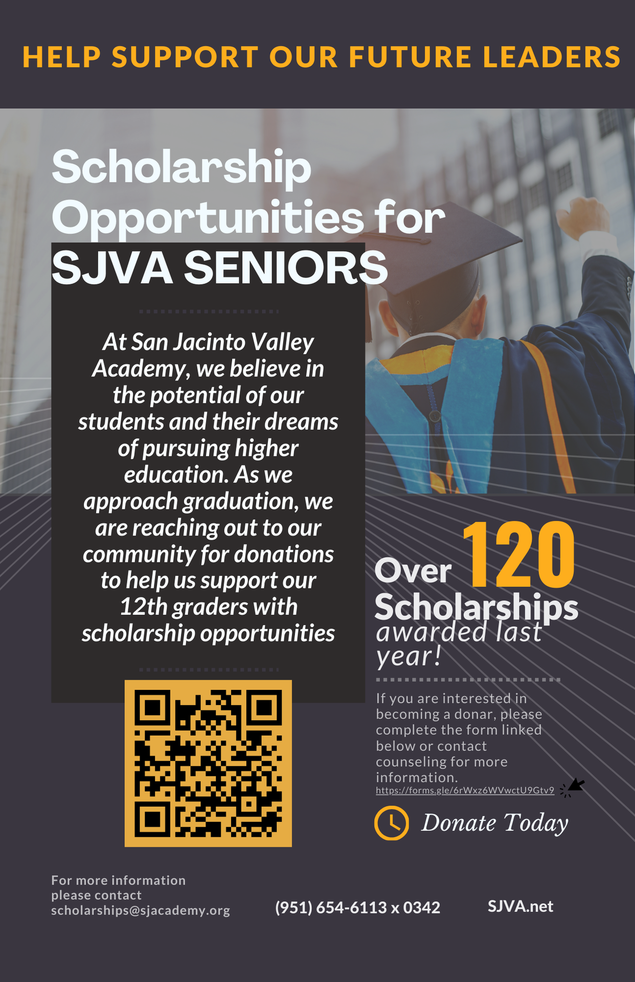 SJVA Scholarship Donor Info – Counseling: SJVA High School – San ...