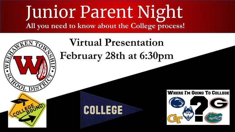 WHS Junior Parent Night ~ Virtual | Weehawken Township School District