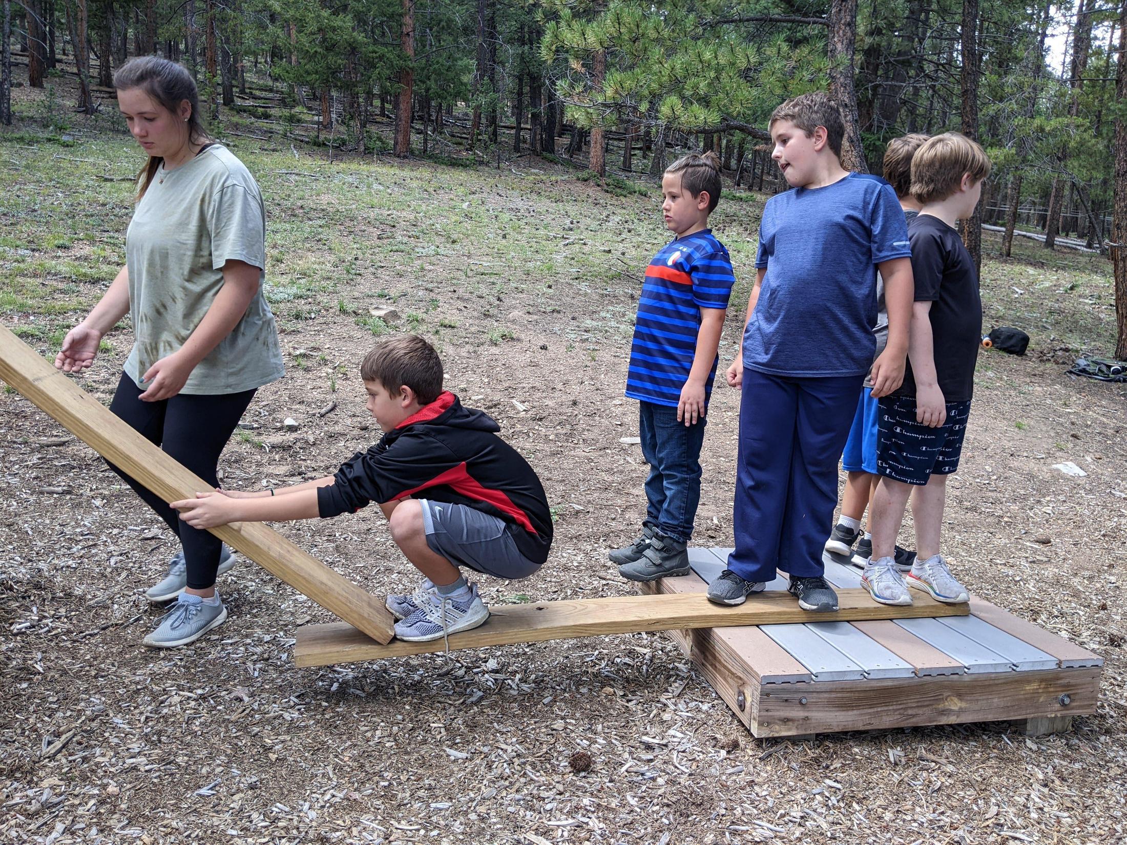 Middle School Kids Playing Outside