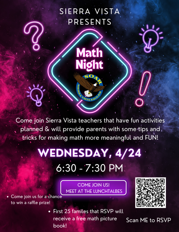 Sierra Vista Math Night - Making Math Meaningful! | Sierra Vista ...