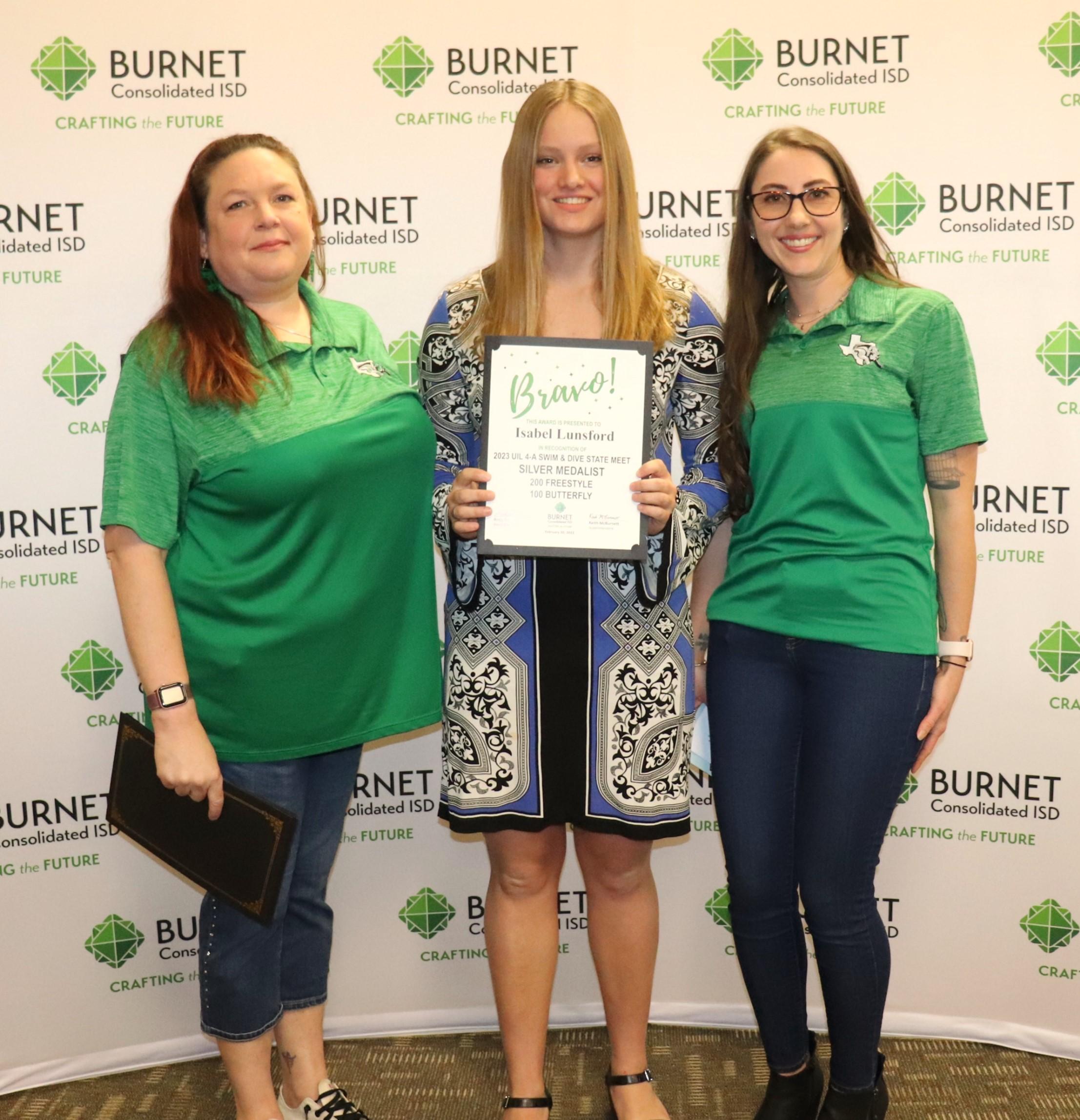 BCISD Swim Team State Qualifiers | Burnet Consolidated ISD