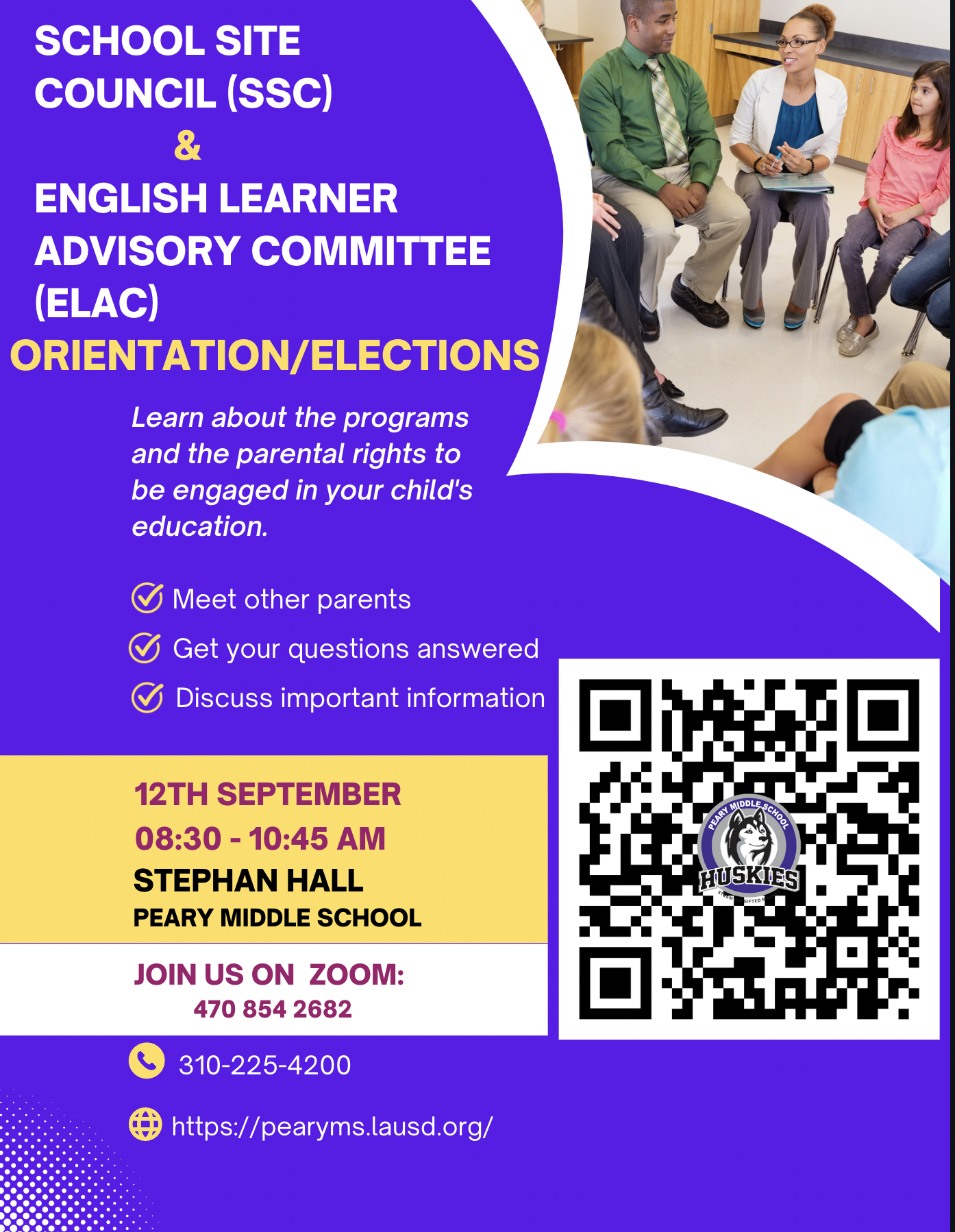 English Learner Advisory Committee – Parents/Families – Robert E Peary Middle School