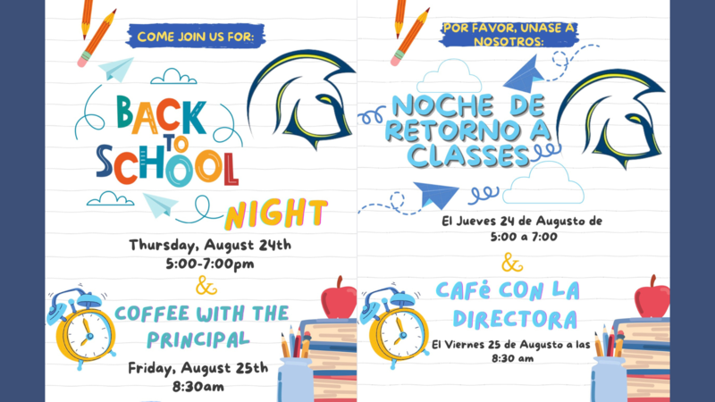 Back to School Night/ Coffee with the Principal | Torch Middle School