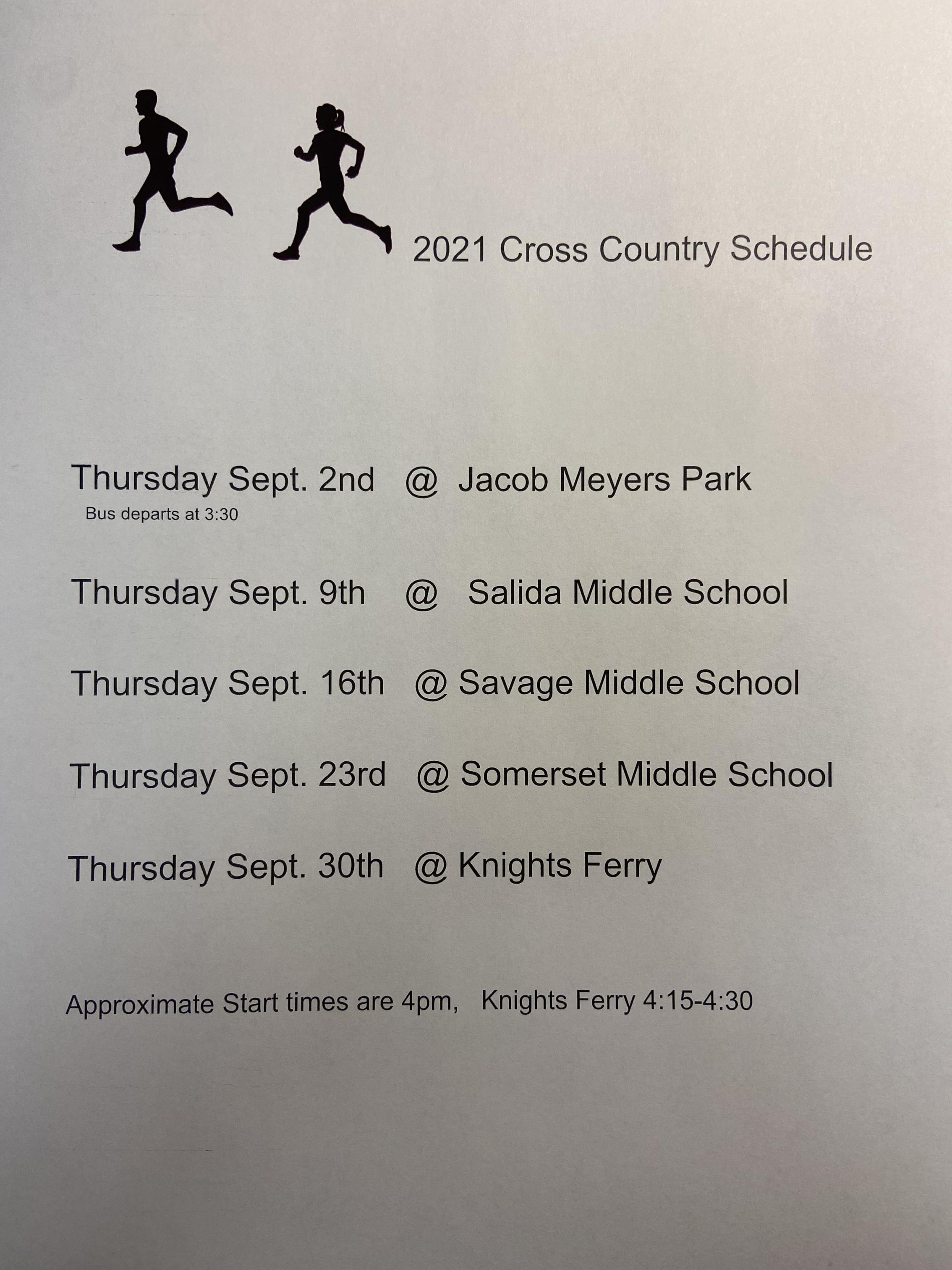 Cross Country – Cross Country – El Portal Middle School