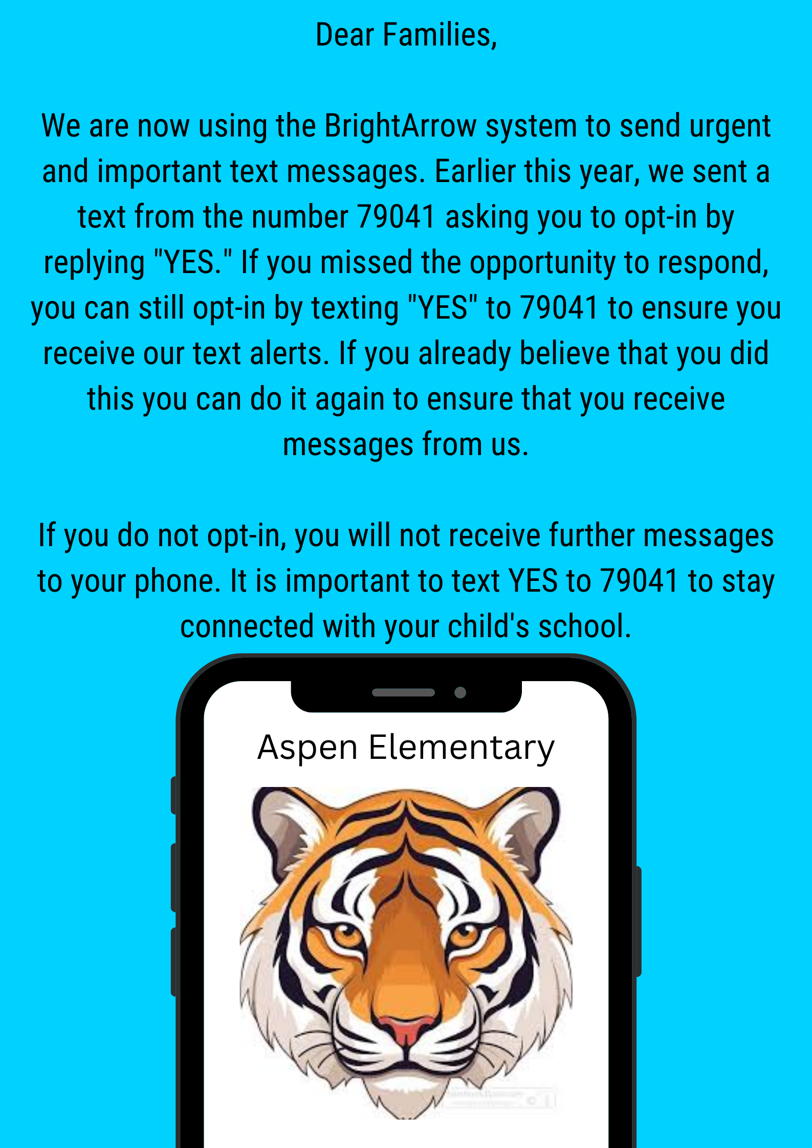Text Messages from Aspen Elementary | Aspen Elementary