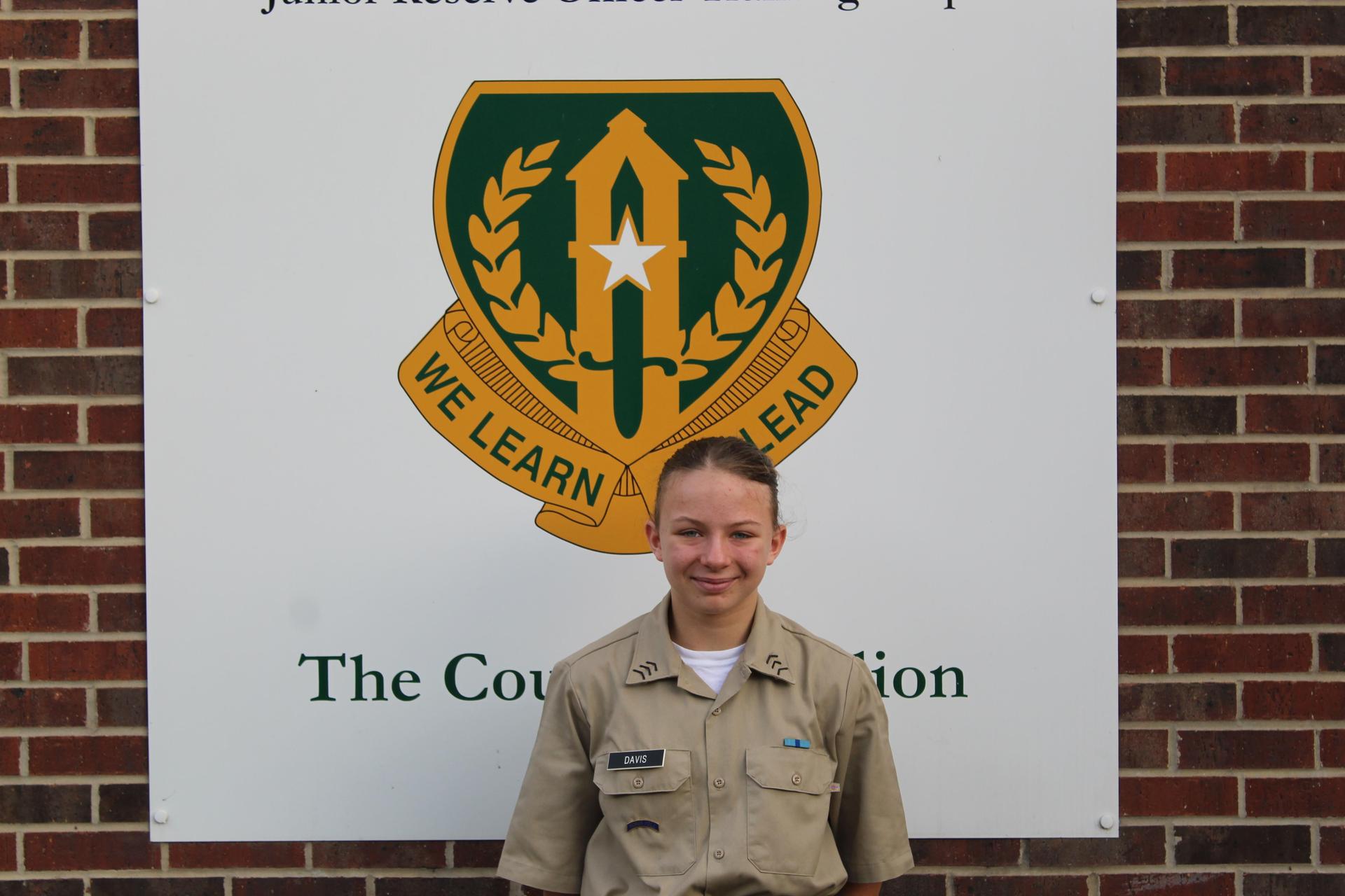 Cadet of the Month – LCDC – Robert G. Cole Middle and High School