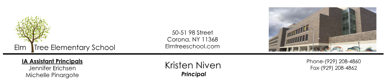 March 12th, 2024 - IMPORTANT: Awareness of P.S. 211 Elm Tree Elementary ...