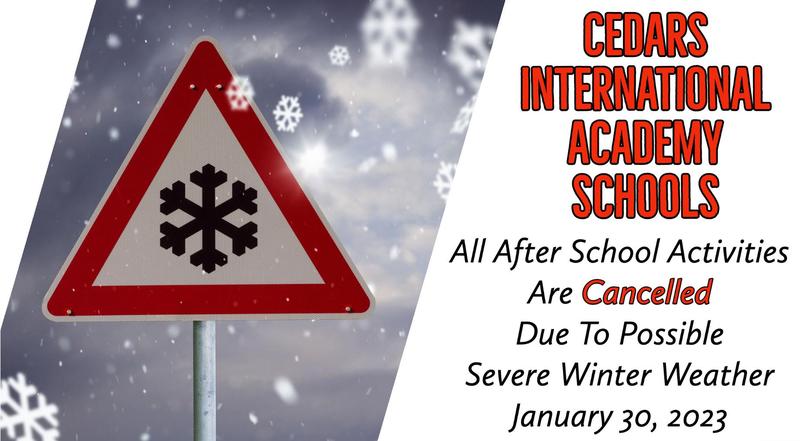 All After School Activities Canceled Today | Cedars International ...