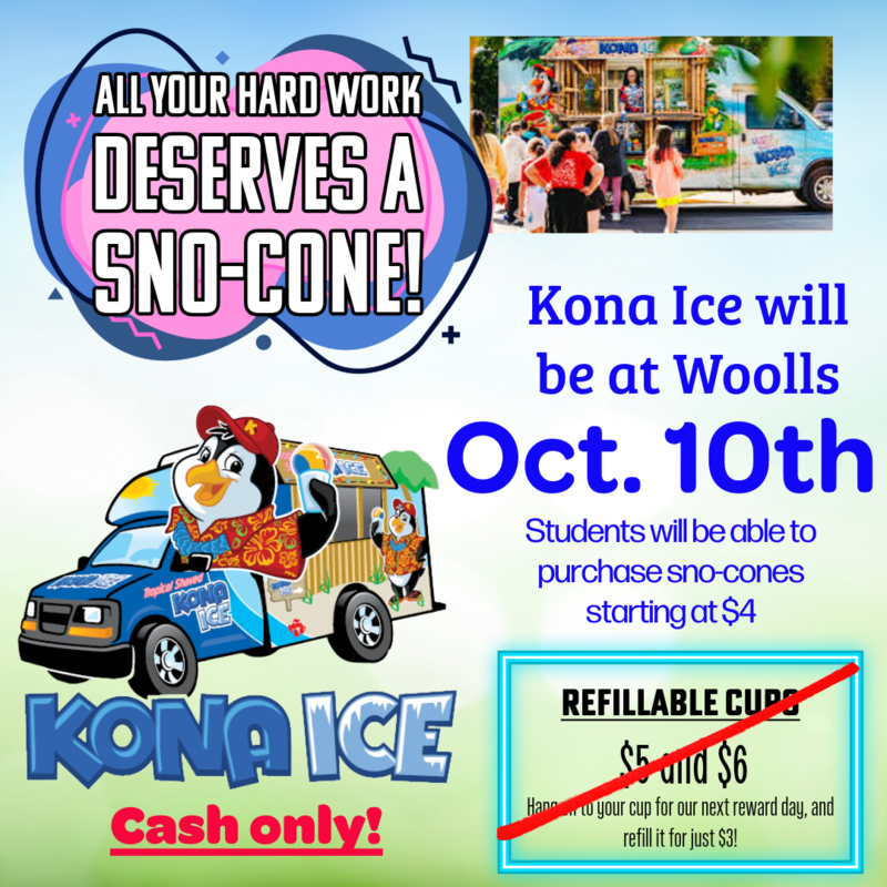 Kona Ice Reward Day ! | N. E. Woolls Intermediate School