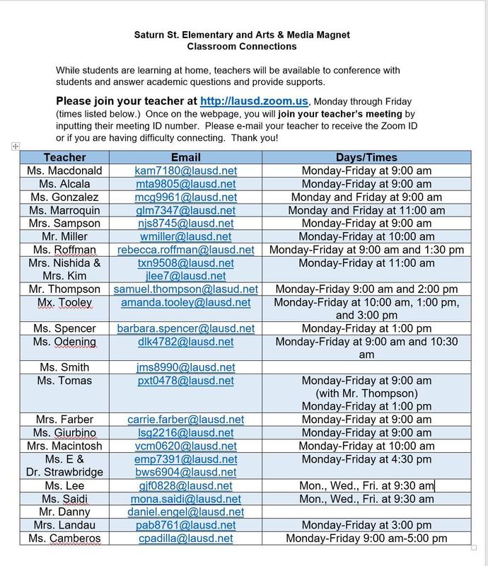 Saturn Elementary and Arts & Media Magnet