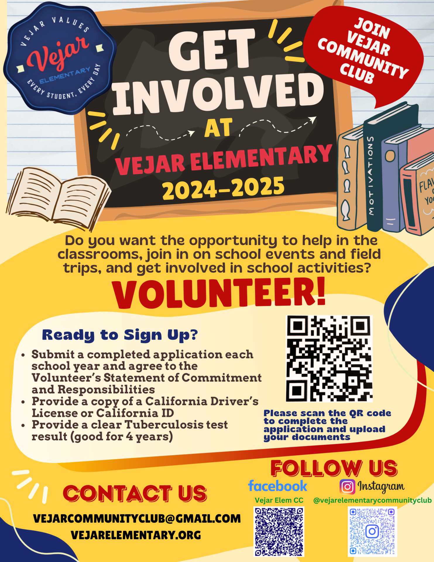 2024-2025 Volunteers – Parent Resources – Vejar Elementary School