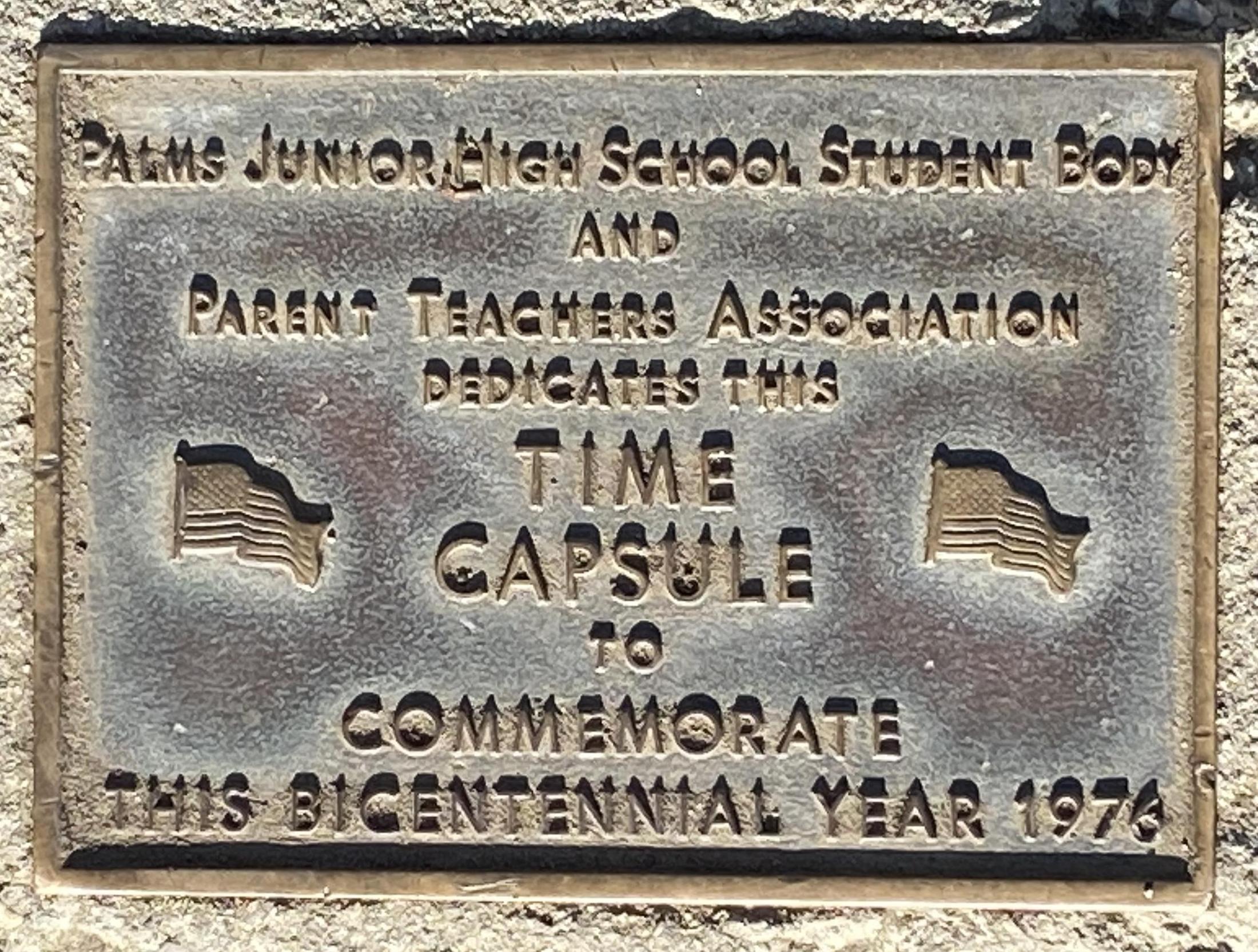 Time Capsule - Palms Middle School
