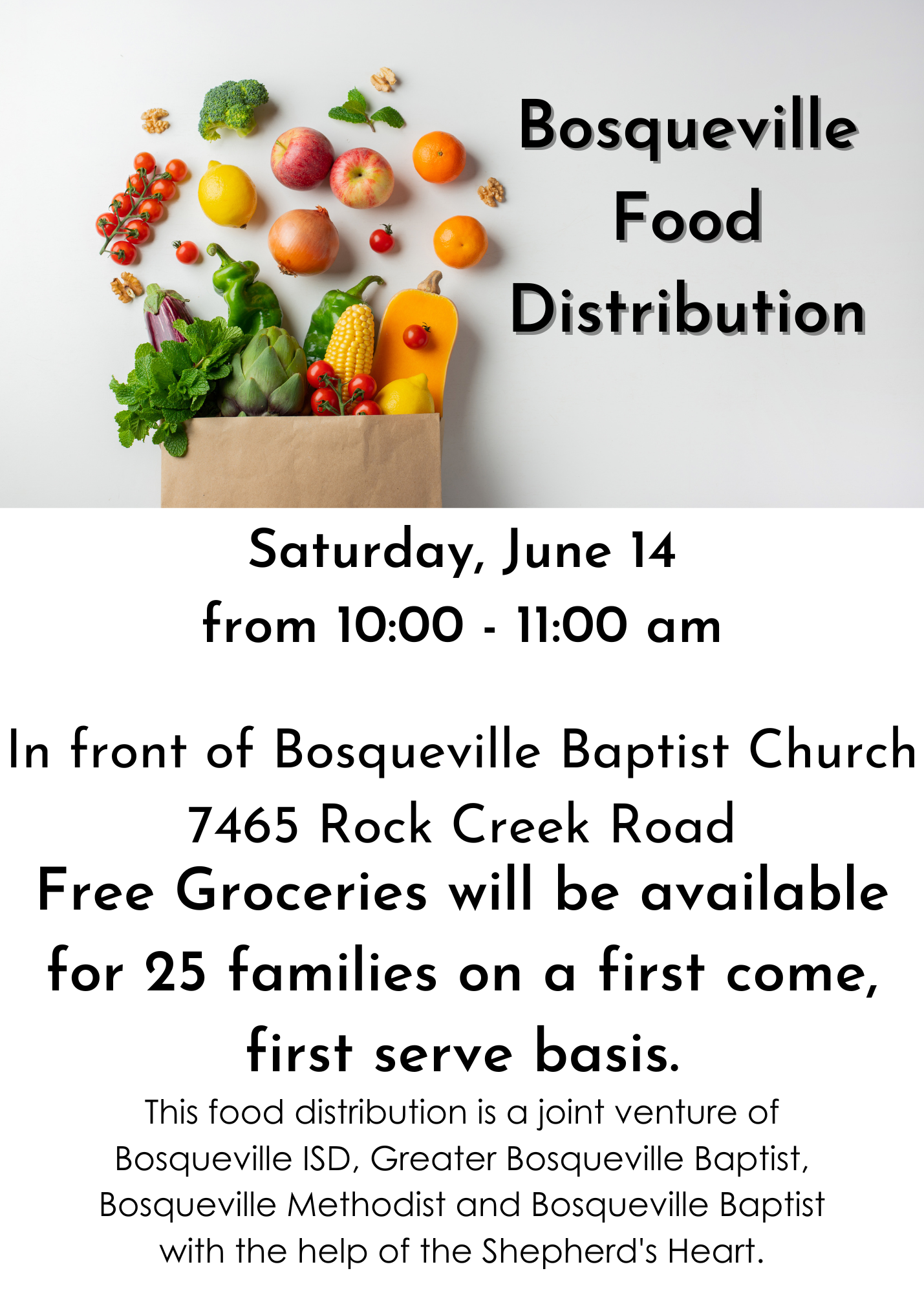June Bosqueville Food Distribution | Bosqueville Independent School ...