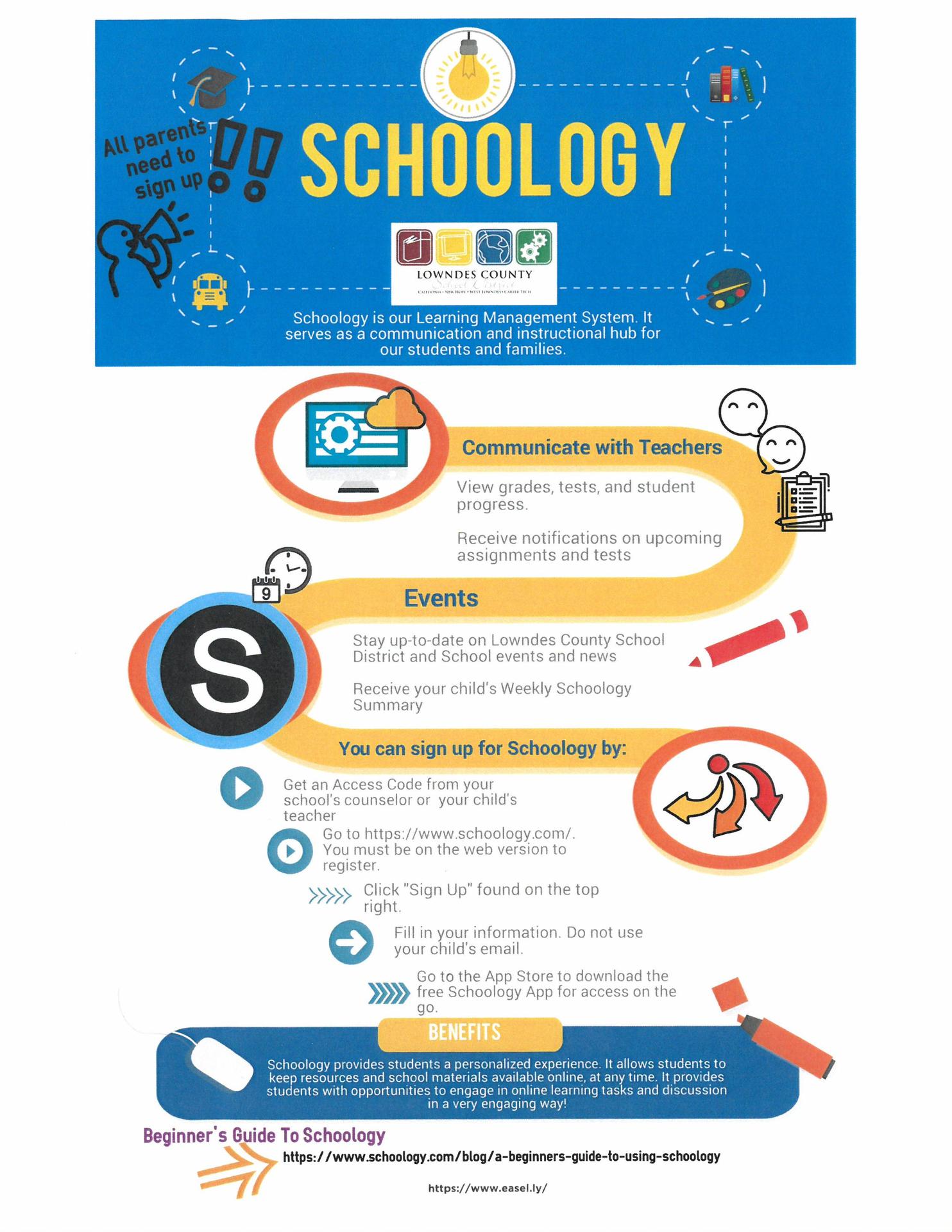 How To Schoology Parent s Guide Parents Lowndes County School
